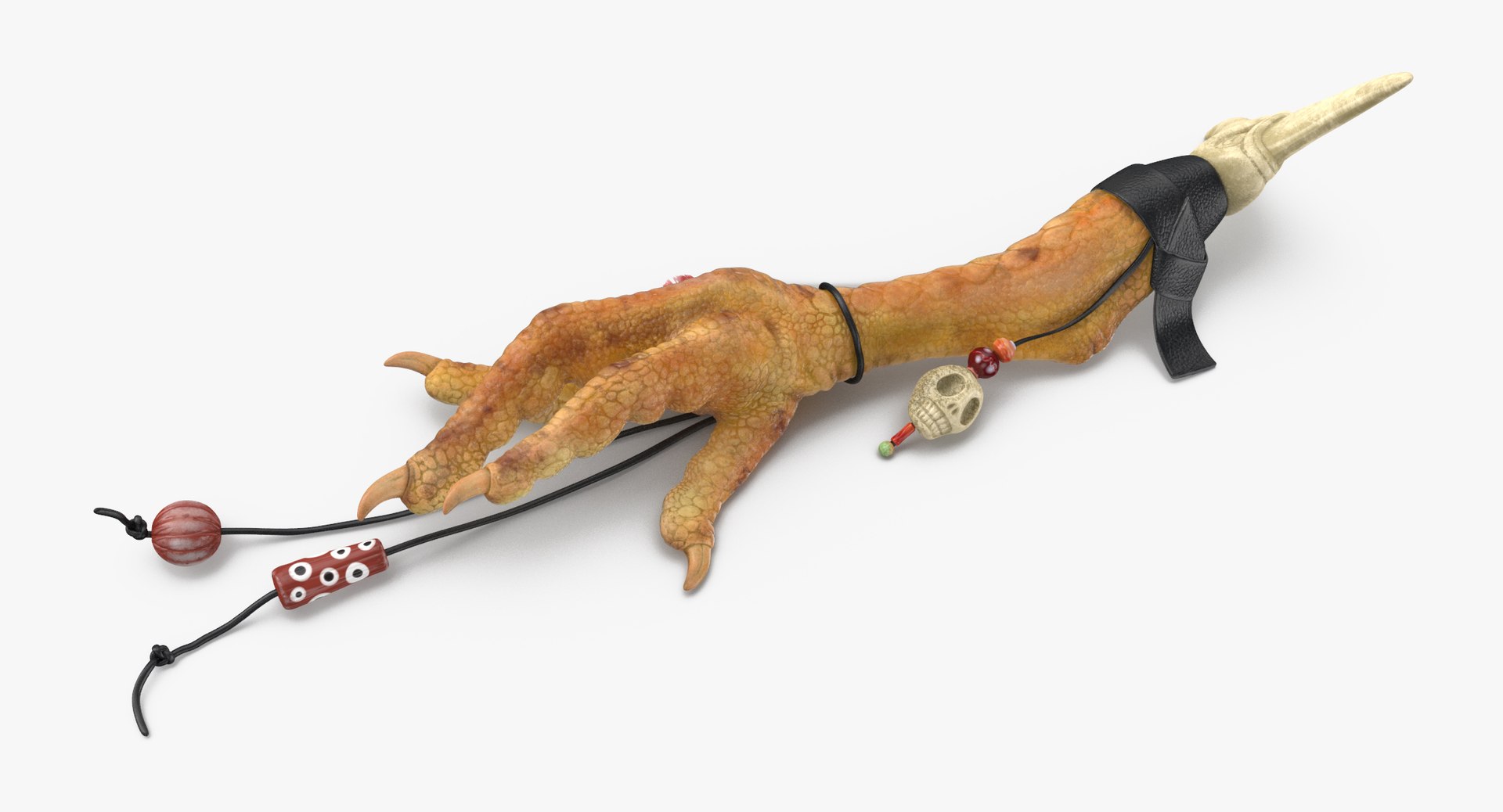 Voodoo Chicken Foot Charm 3d Model