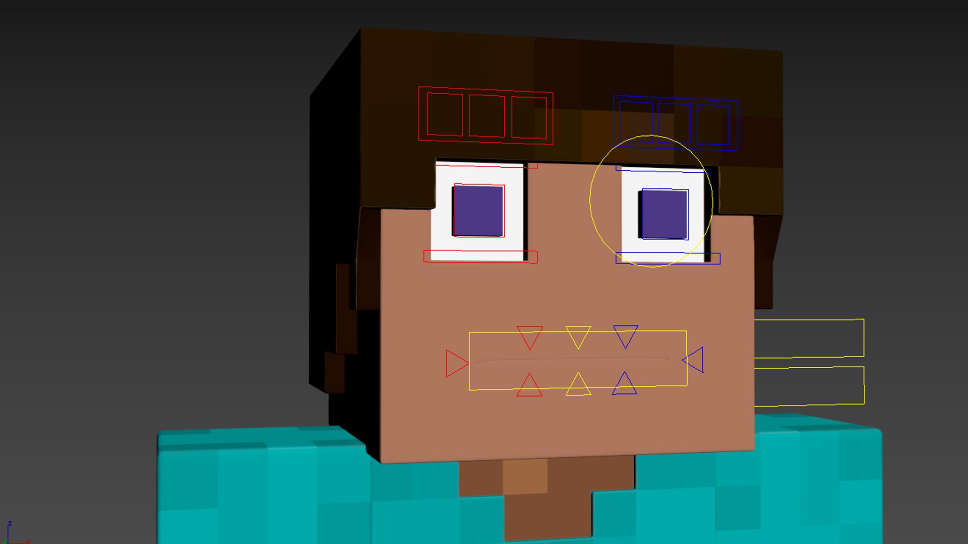 3D Minecraft Steve Character Rig Model - TurboSquid 1555180