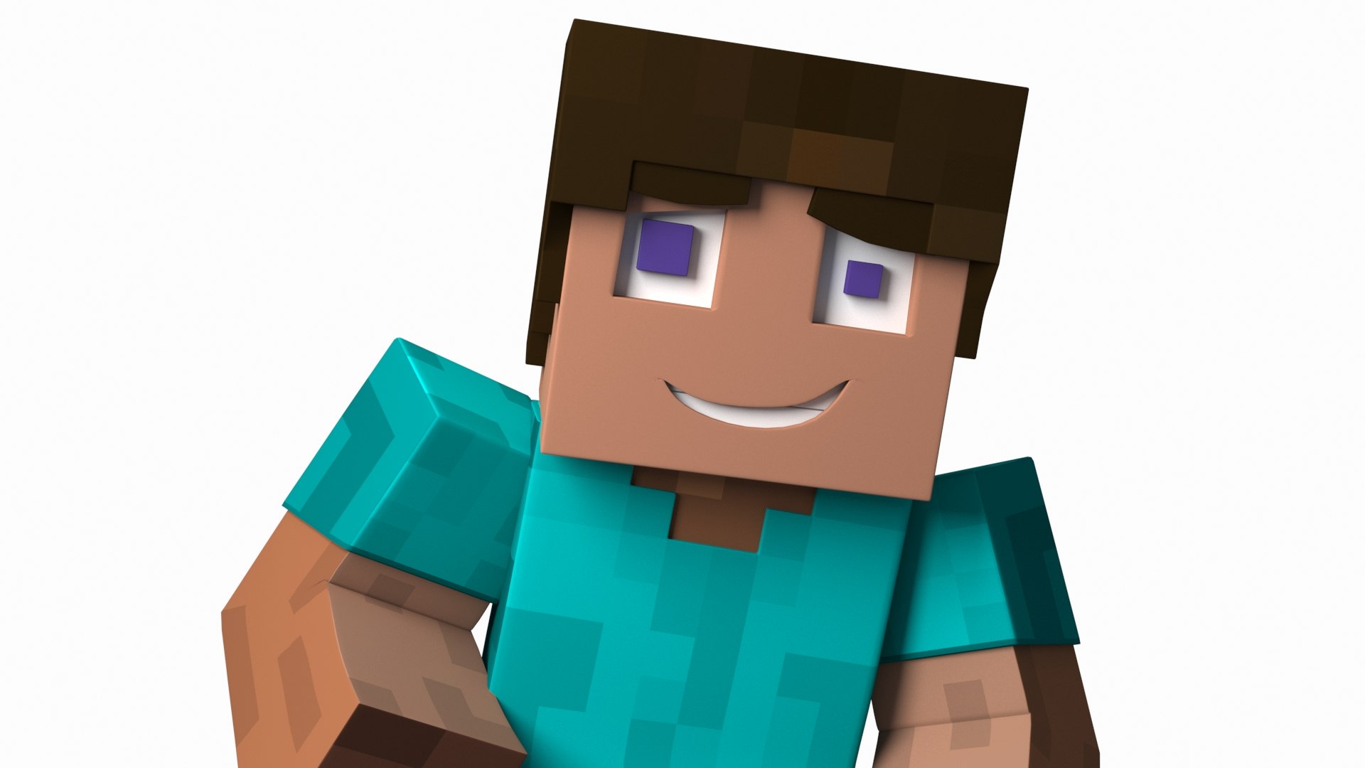 3D Minecraft Steve Character Rig Model - TurboSquid 1555180