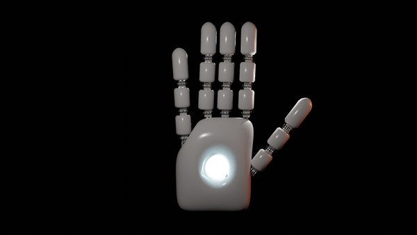 modelo 3d ROBOT HAND RIGGED - TurboSquid 1427746