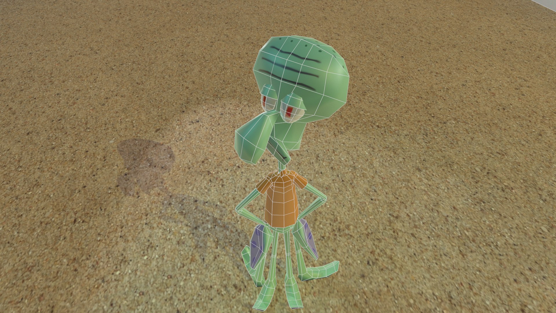 3D Squidward Tentacles Calamardo Spongebob Squarepants - TurboSquid 1178204