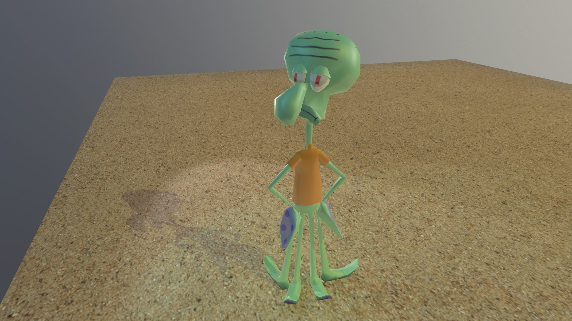 3D Squidward Tentacles Calamardo Spongebob Squarepants - TurboSquid 1178204