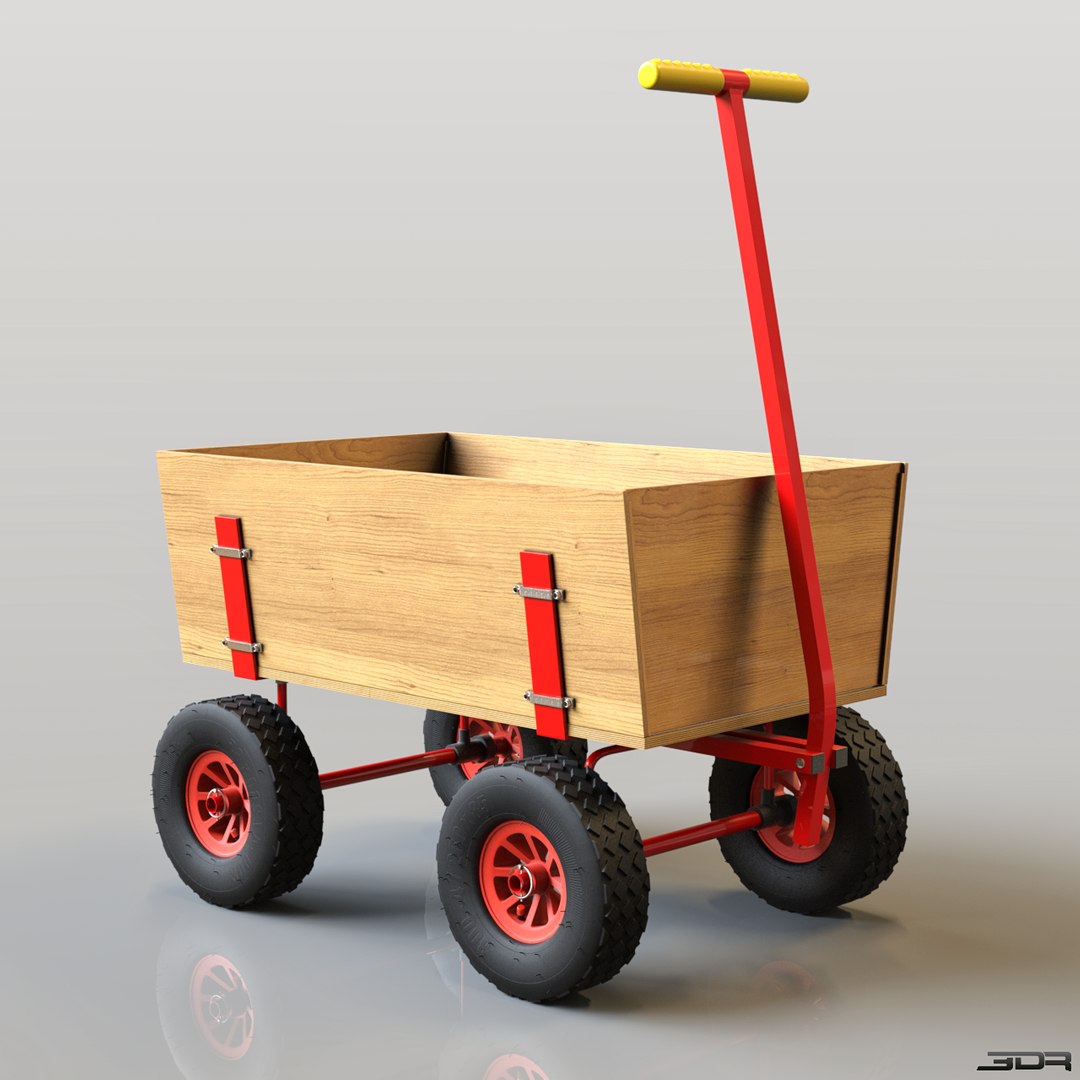 Modern Wagon 3d Obj