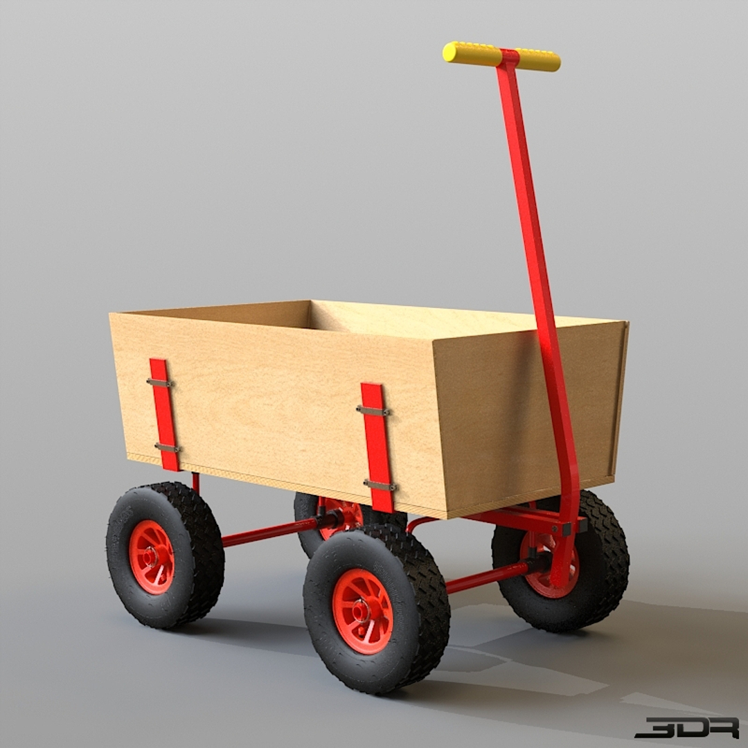 Modern Wagon 3d Obj