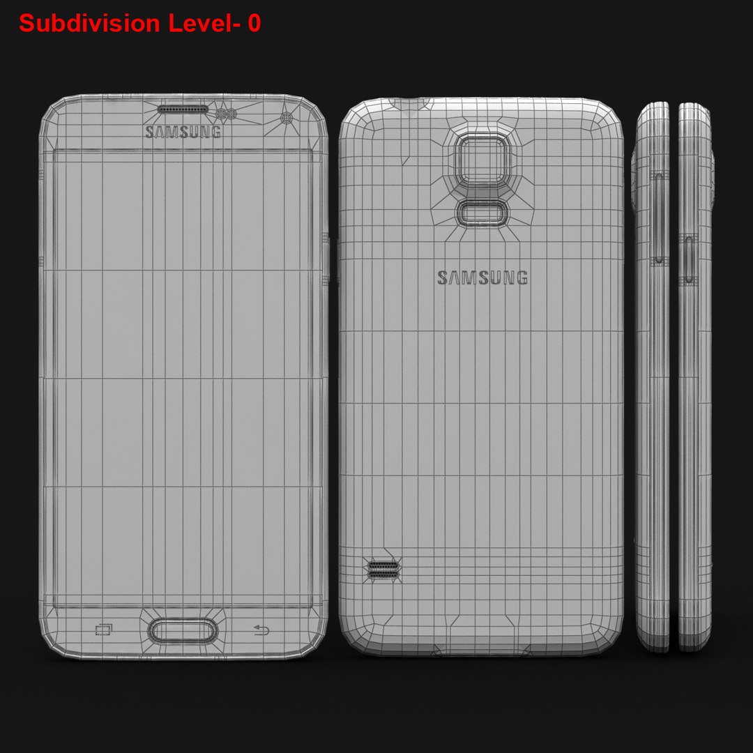 3d samsung galaxy s5 gold model