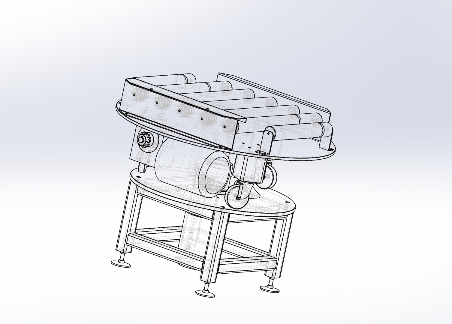 3D model rotary conveyor - TurboSquid 1300472