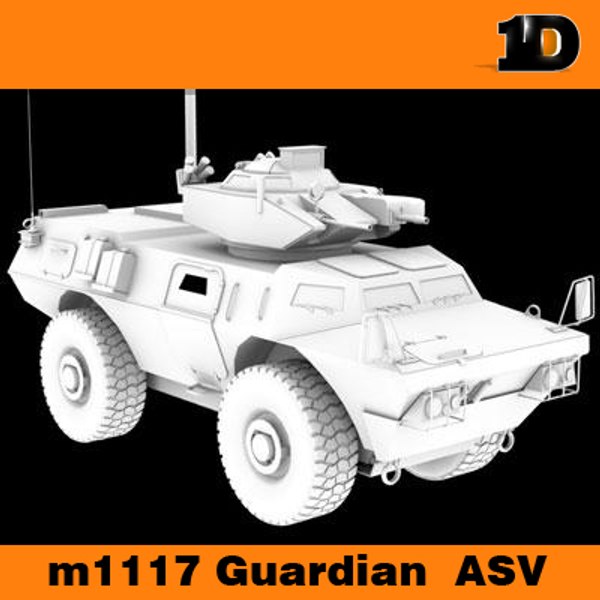 3d model m1117 guardian asv