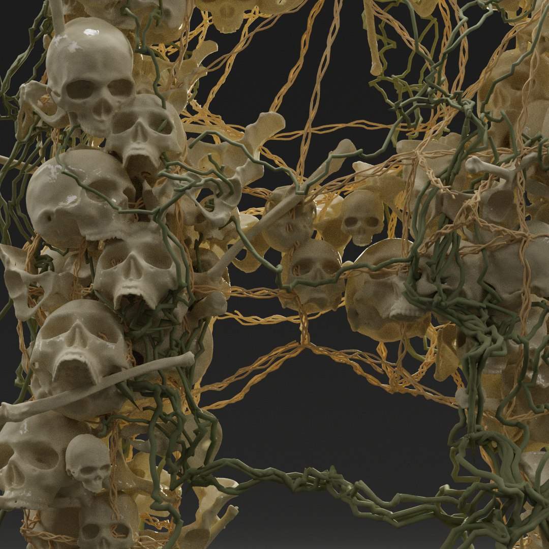Letter R Bones Skeleton 3D - TurboSquid 1546267