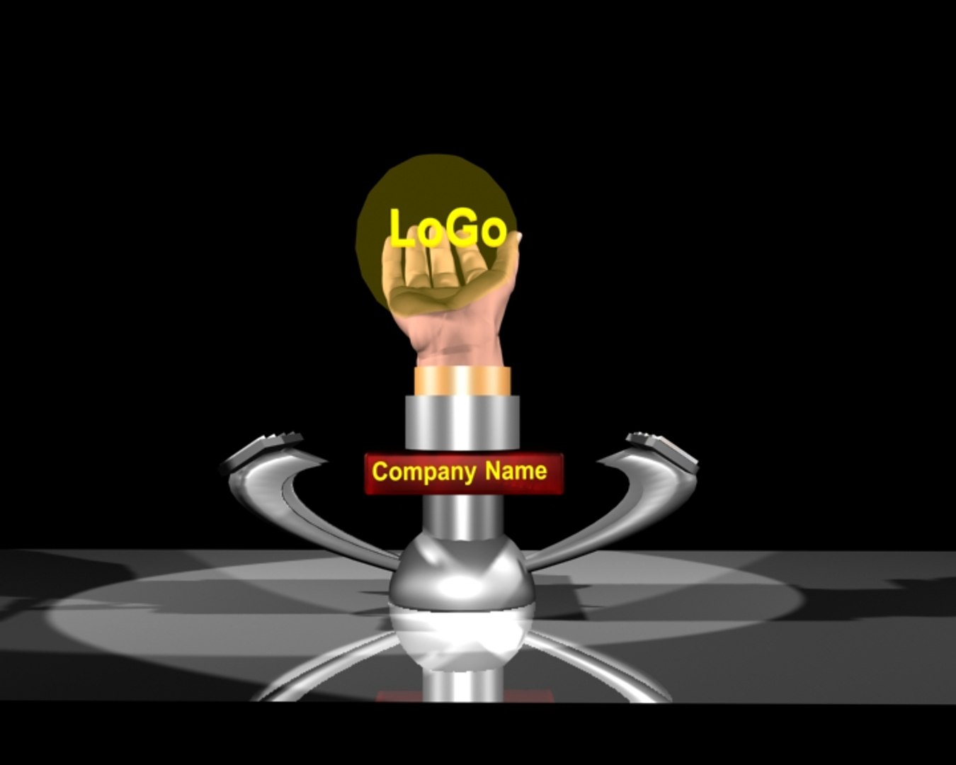 3D motion stand book logo - TurboSquid 1438498