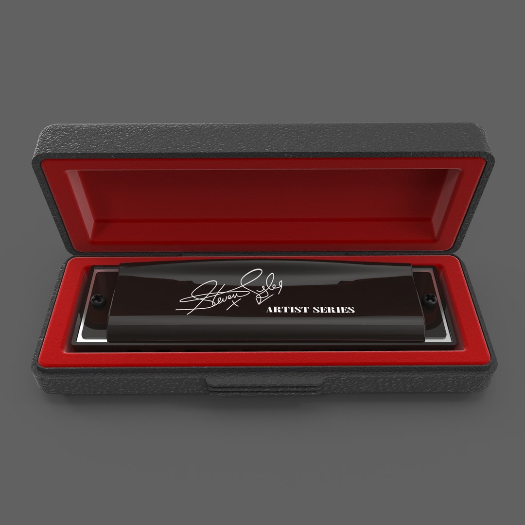 Hohner Harmonic Harmonica 3d Model