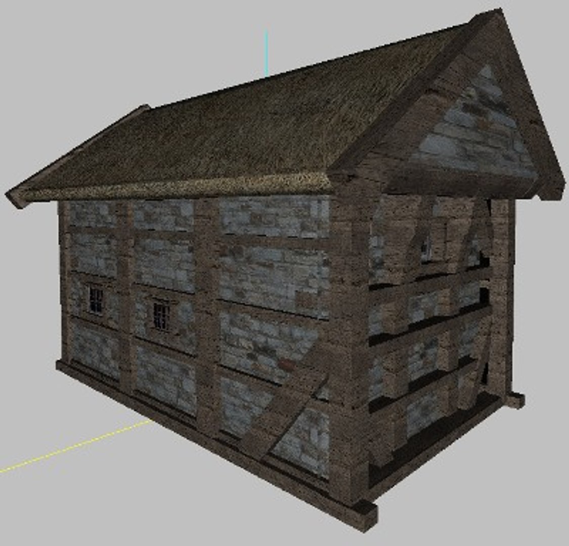 Medieval House Obj