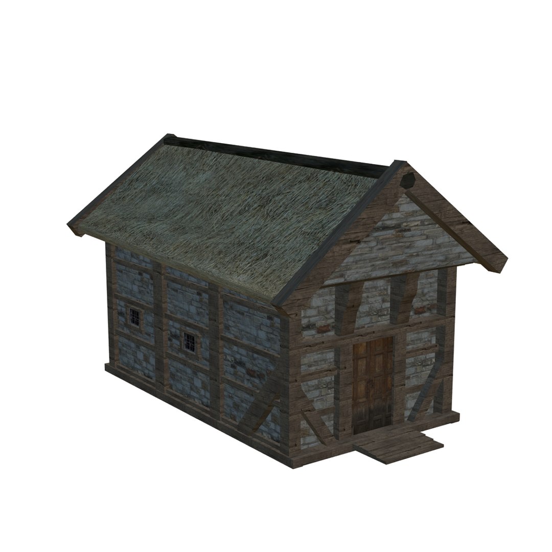 Medieval House Obj