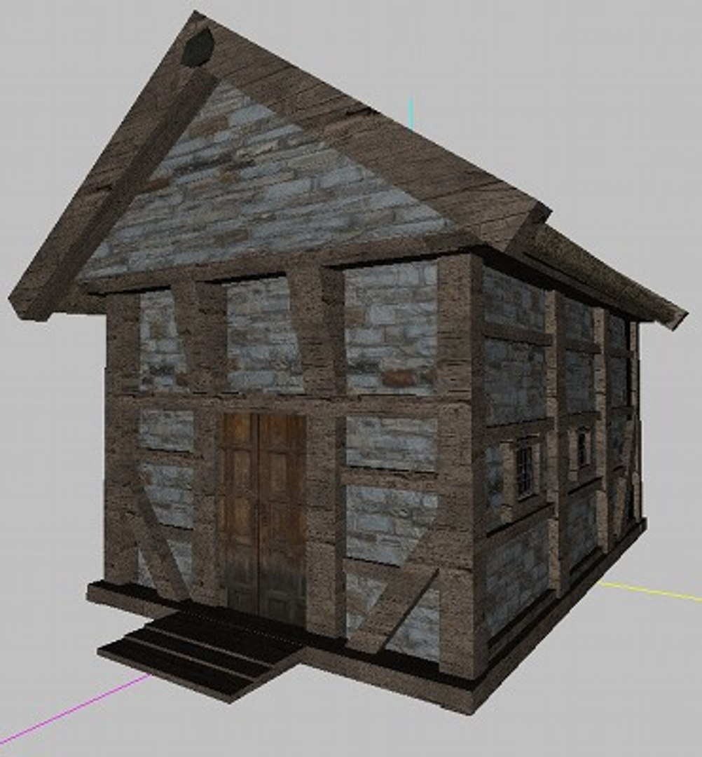 Medieval House Obj