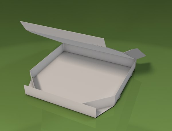 3d model pizza box