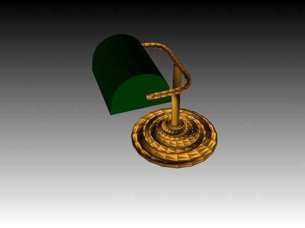 bank lamp 3d max