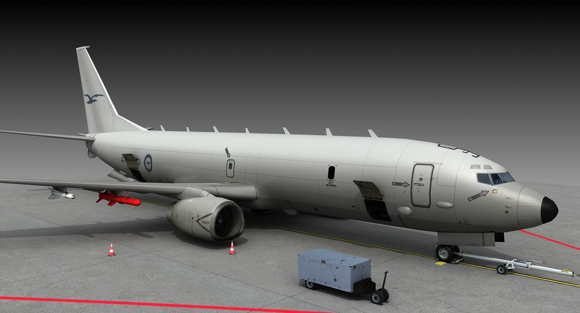 3D p-8a poseidon royal australian model - TurboSquid 1359129