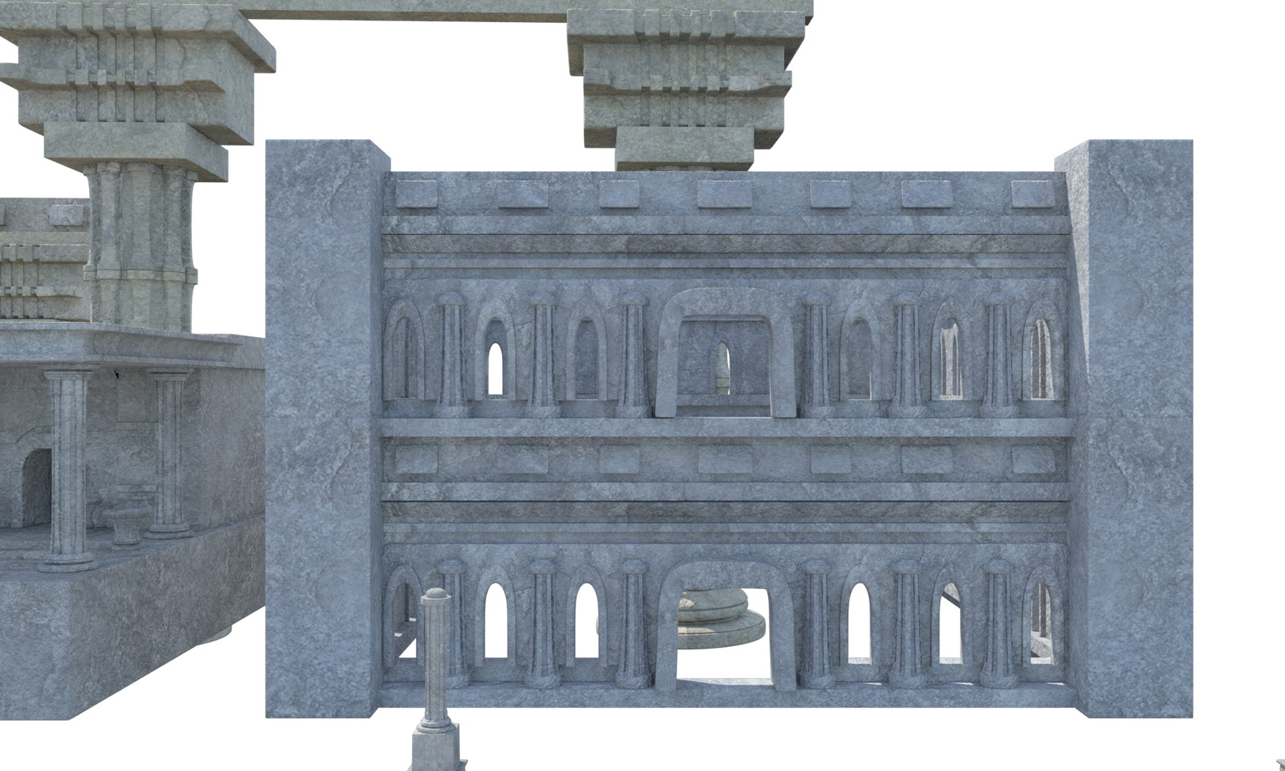 Ancient Roman Greek Architecture Model - TurboSquid 1204665