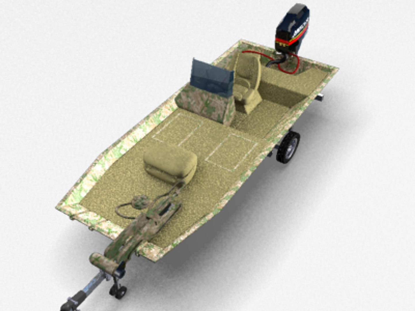 Small Fishing Boat 3d Model