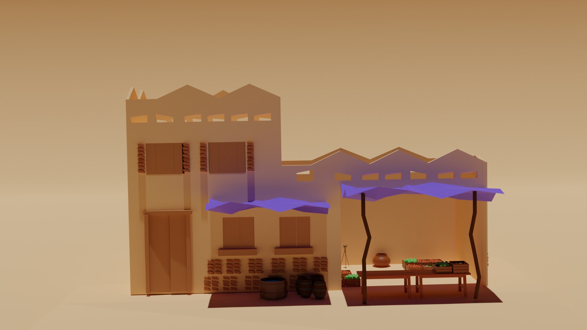 3D Sand Village - TurboSquid 2026928