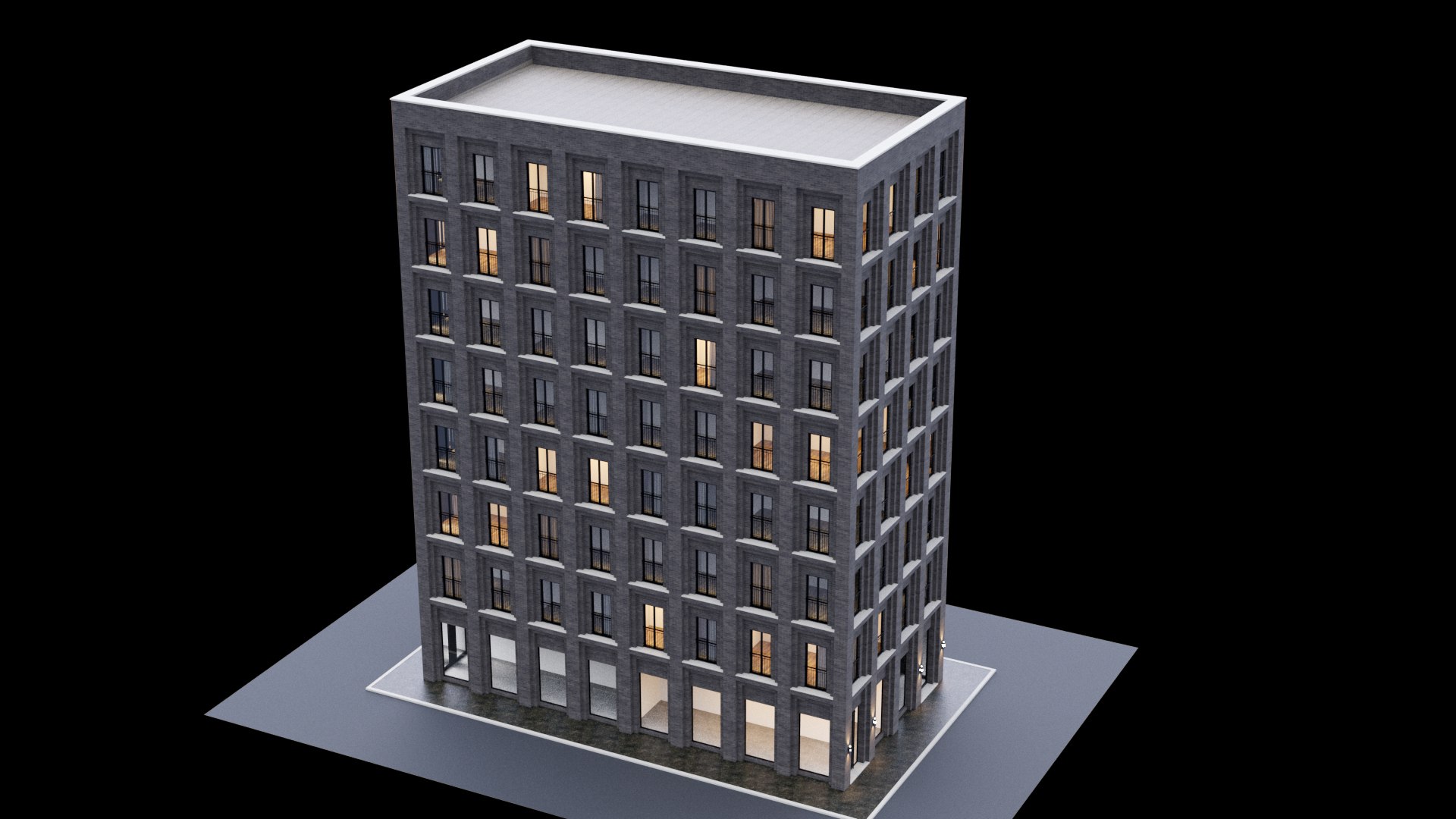 Modern Building 6 3D Model - TurboSquid 2290439