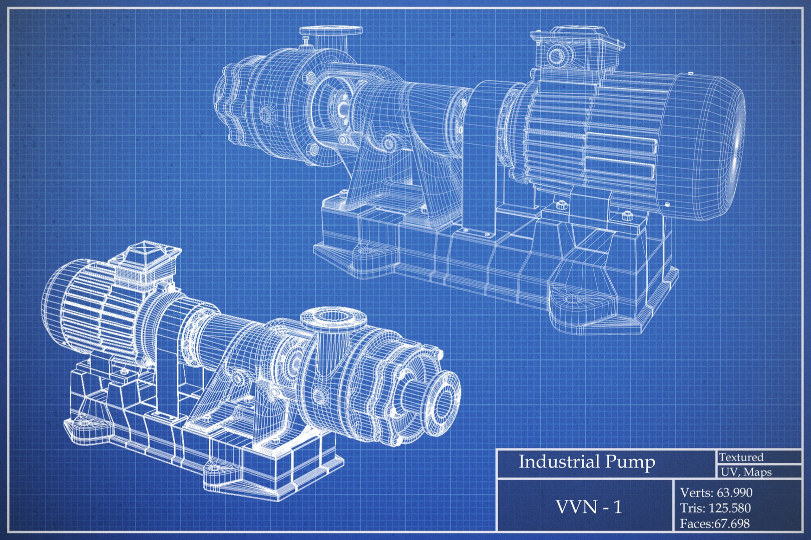 Industrial Pump 3D - TurboSquid 2257676