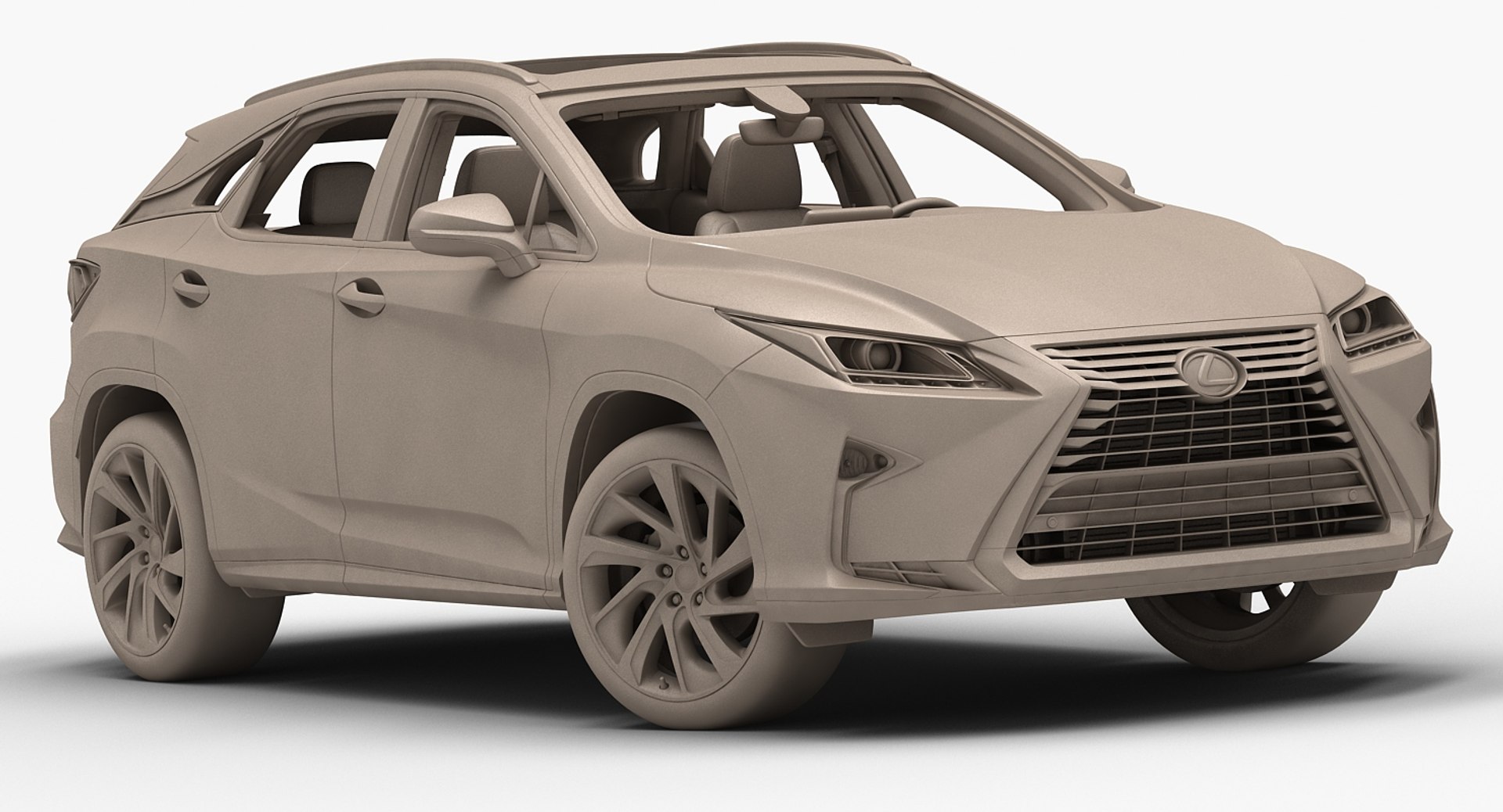 3d 2016 Lexus Rx 350 Model
