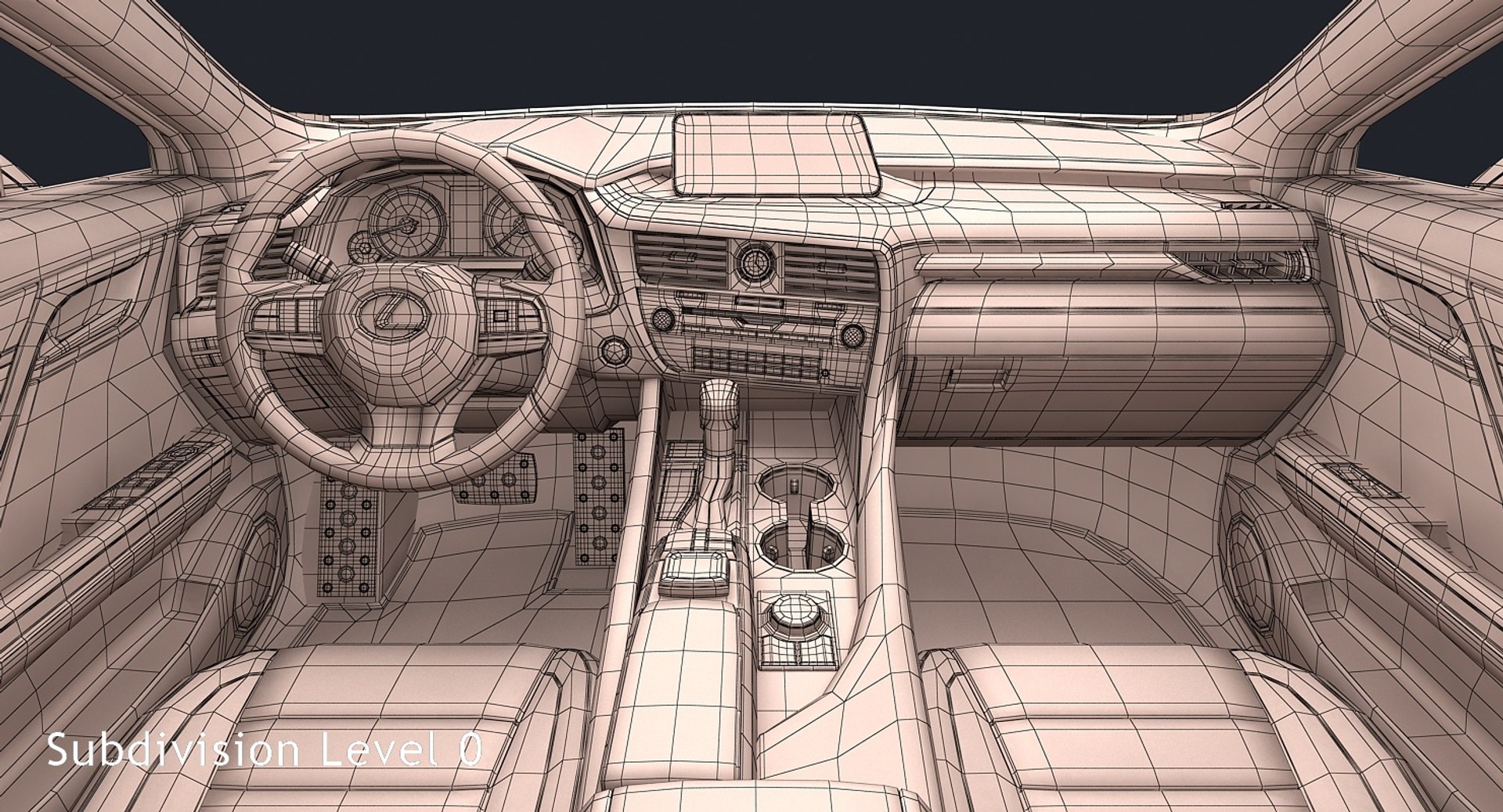 3d 2016 Lexus Rx 350 Model