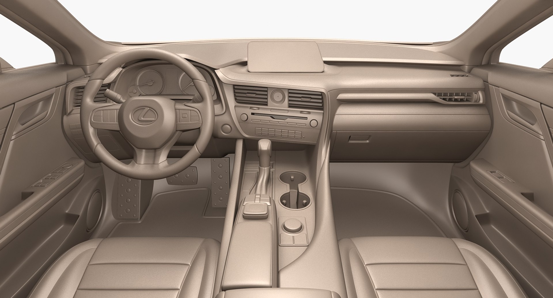 3d 2016 Lexus Rx 350 Model