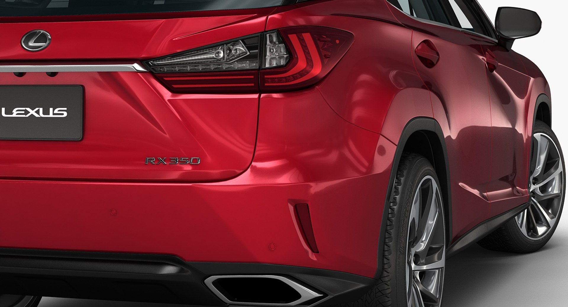 3d 2016 Lexus Rx 350 Model