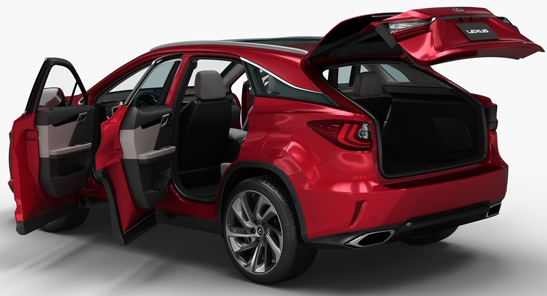 3d 2016 Lexus Rx 350 Model