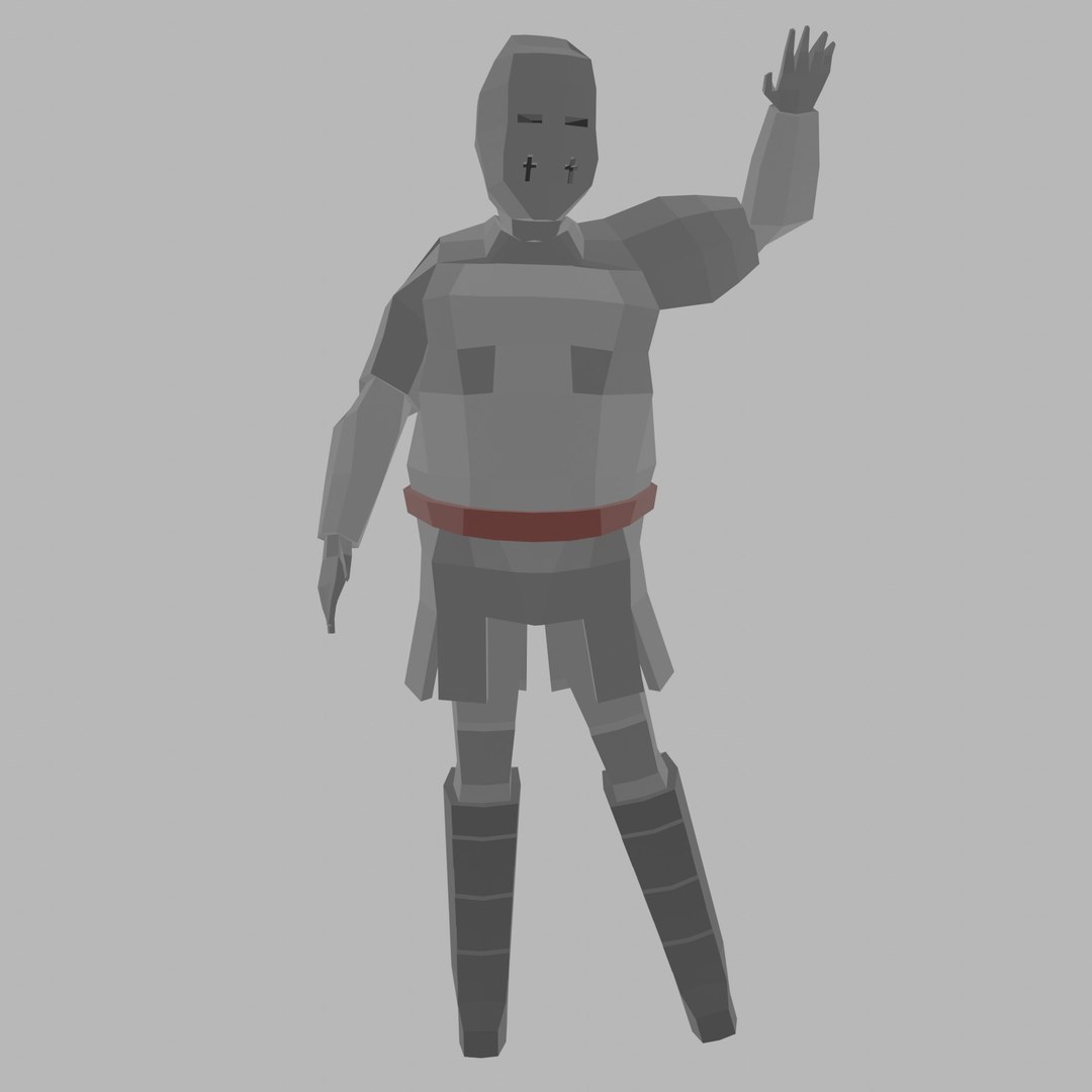 3D Low Poly Knight Rigged 7 Model - TurboSquid 2167126