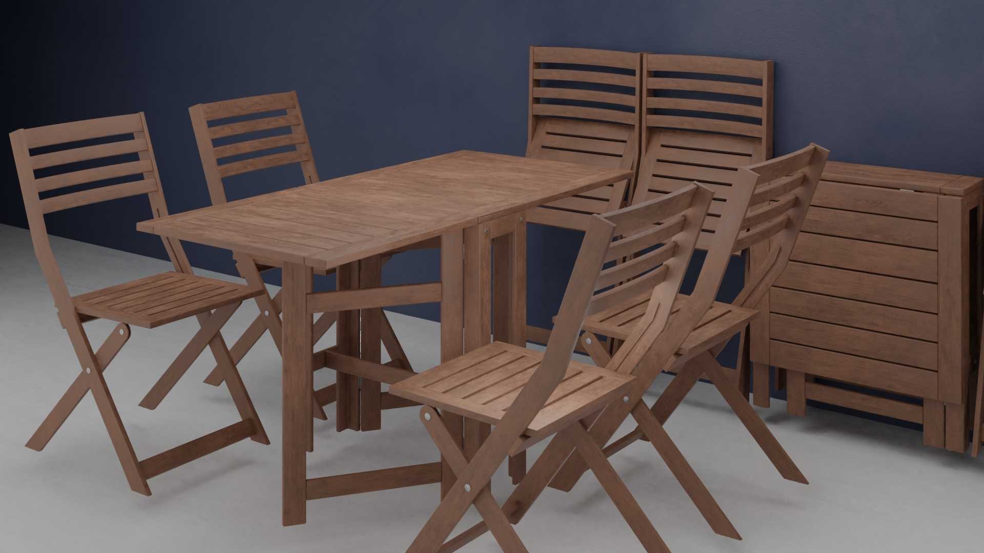 3D Applaro Set - Table Chairs - TurboSquid 1595194