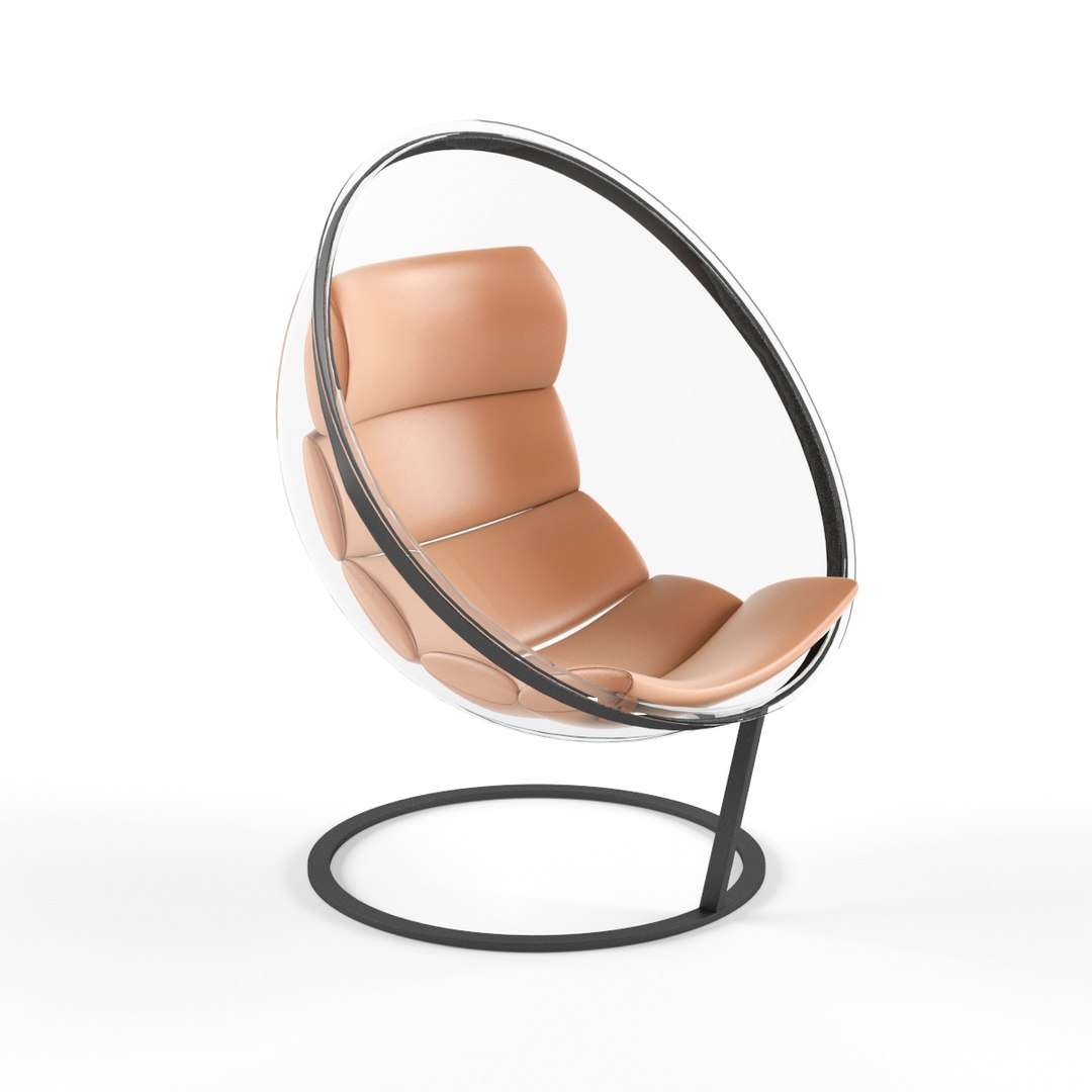 3d Model Glass Bubble Chair