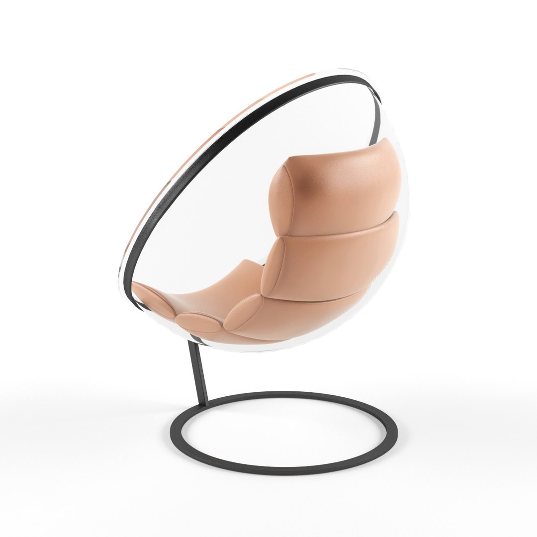 3d Model Glass Bubble Chair