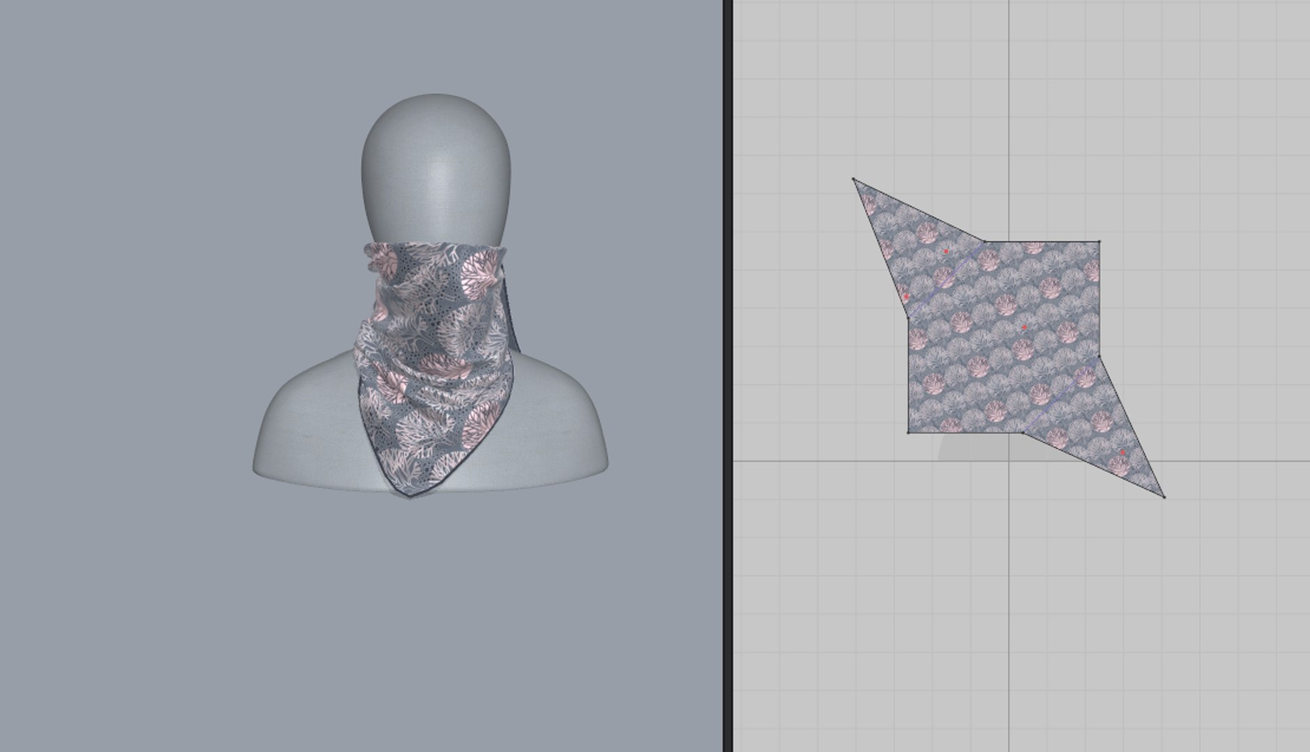 3D model 3D-CLO Scarf-Silk Patterned Design - TurboSquid 2161843