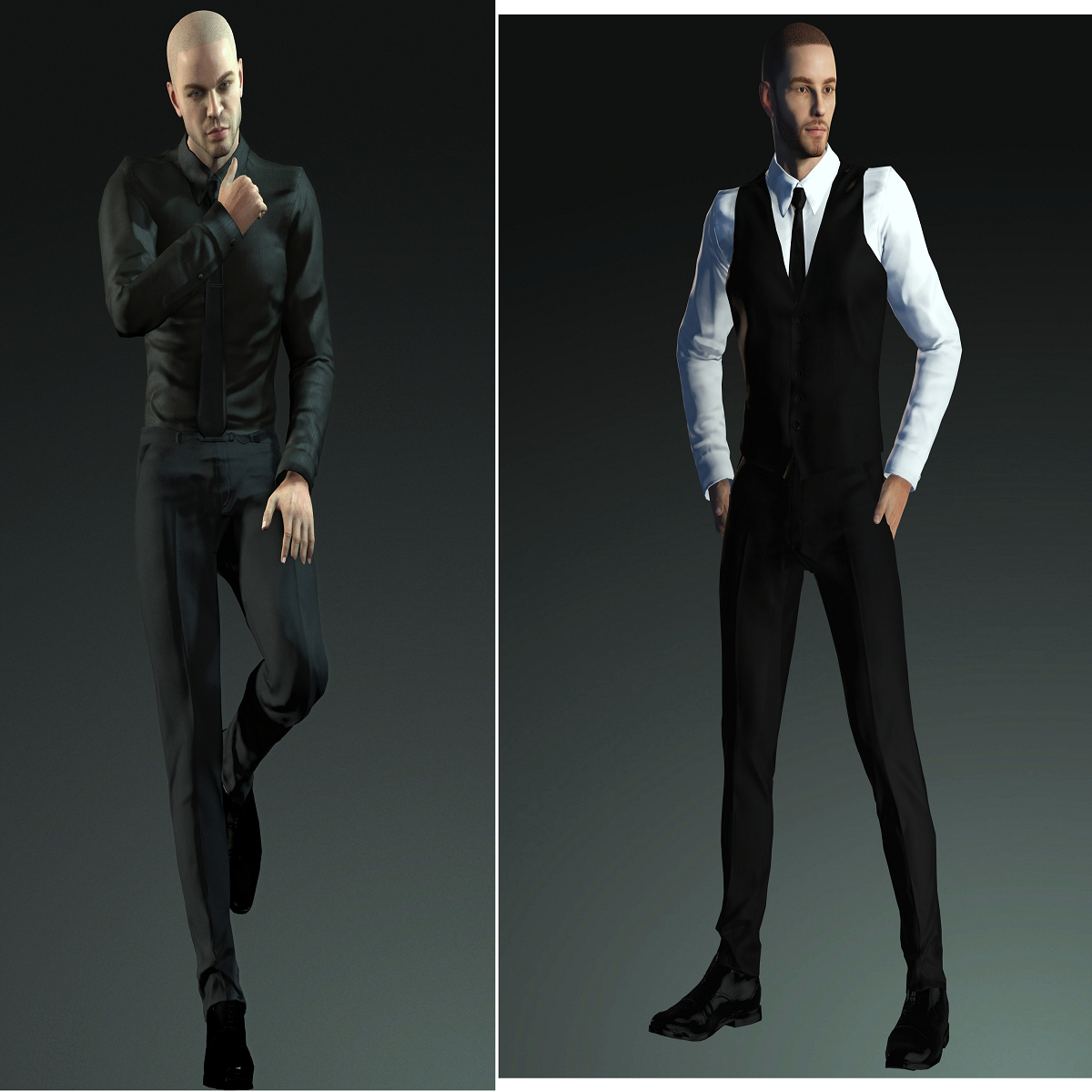 3D Realistic Business Man Pack model - TurboSquid 1859642