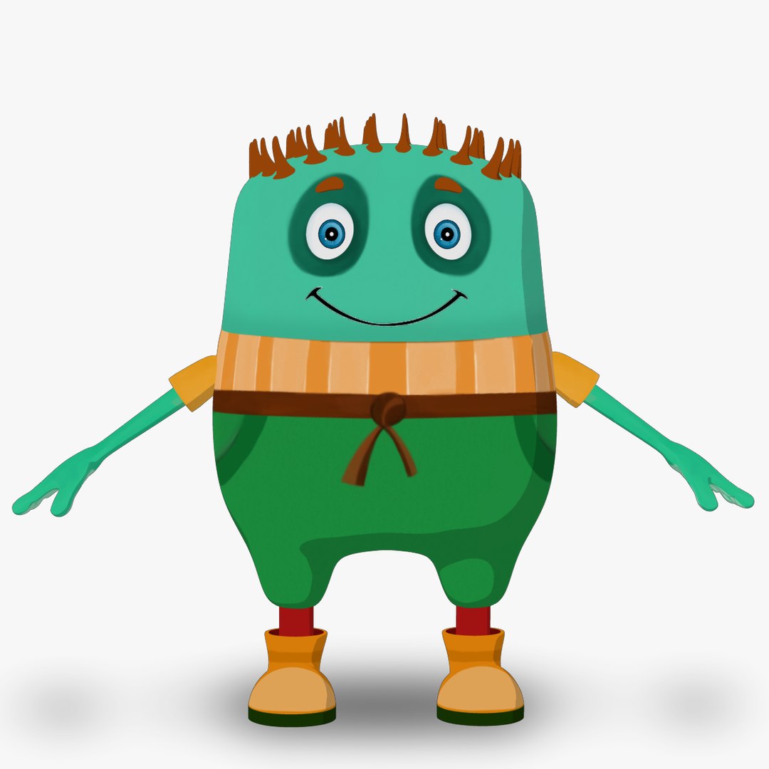 Low-poly Non Rigged Bean 3d 3ds