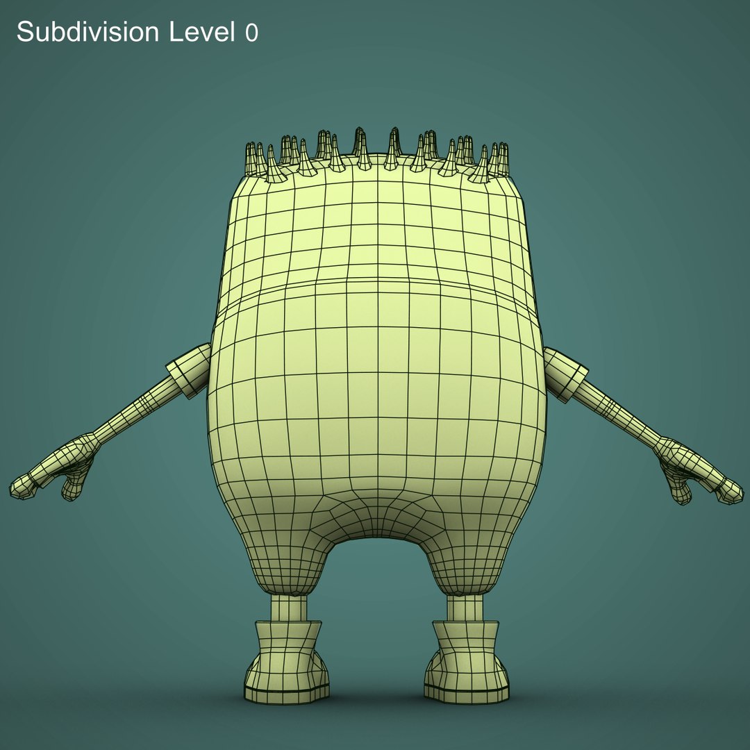 Low-poly Non Rigged Bean 3d 3ds