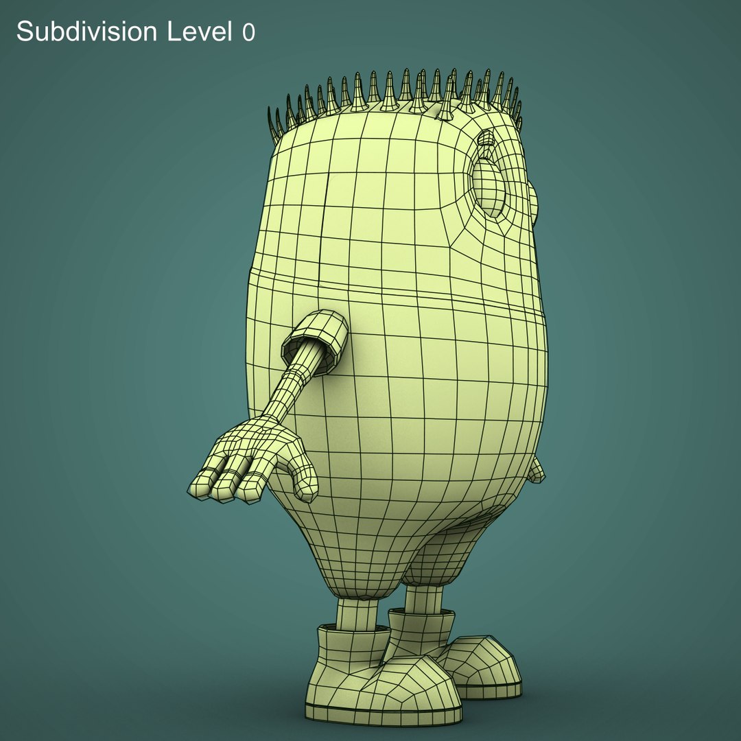 Low-poly Non Rigged Bean 3d 3ds