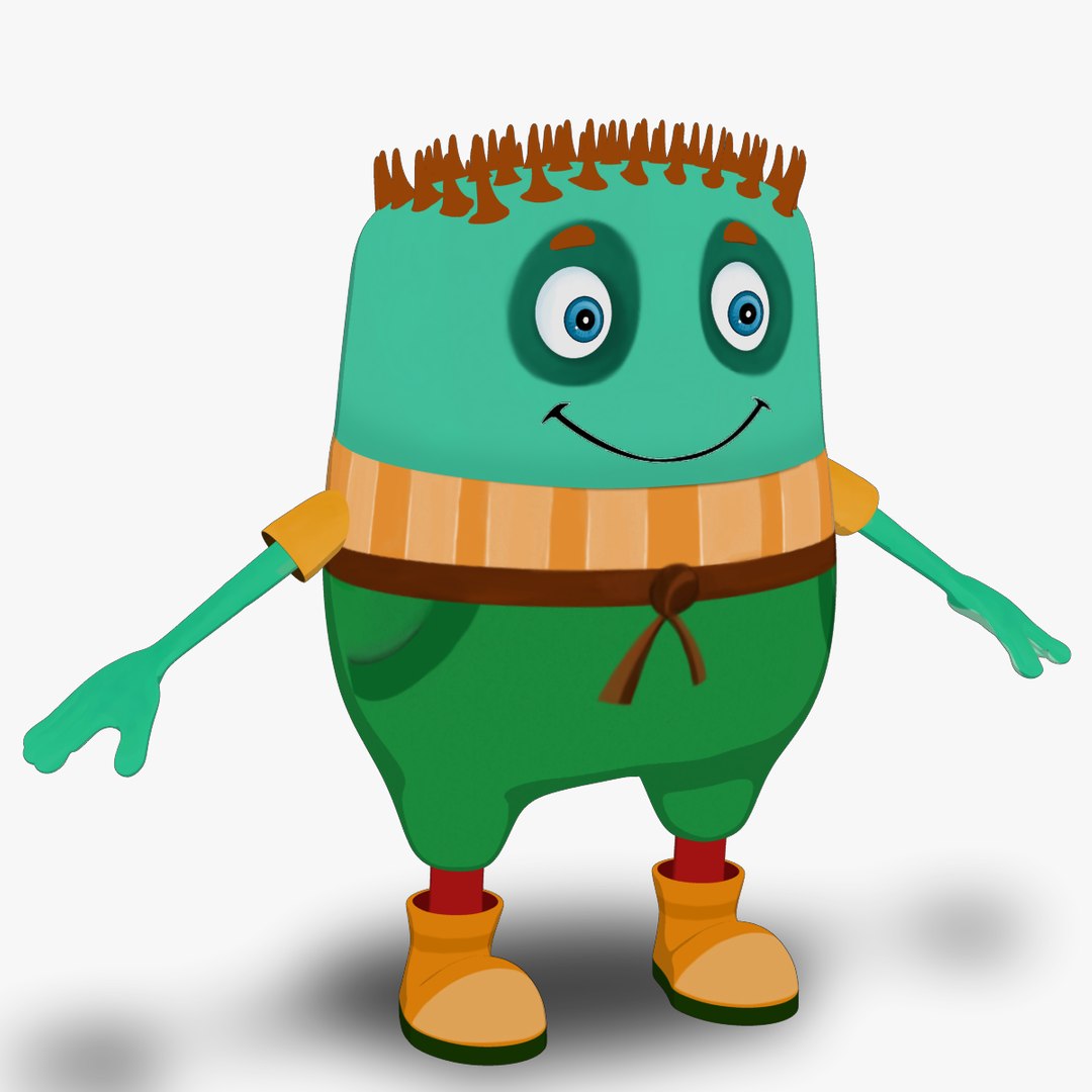 Low-poly Non Rigged Bean 3d 3ds
