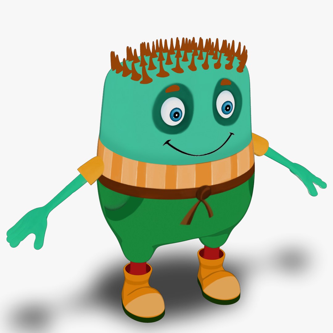 Low-poly Non Rigged Bean 3d 3ds
