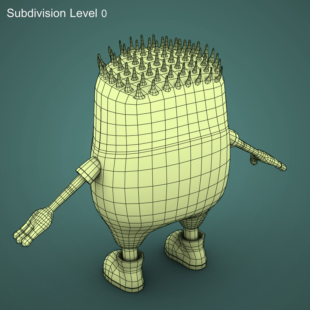 Low-poly Non Rigged Bean 3d 3ds