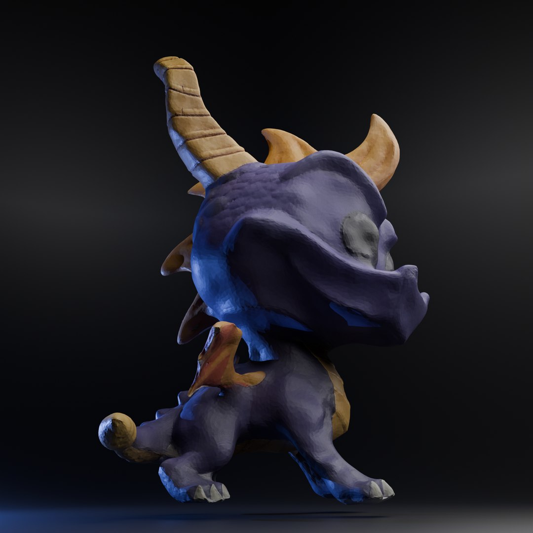 3D Spyro FunkoPop 3D Scan - TurboSquid 2214833