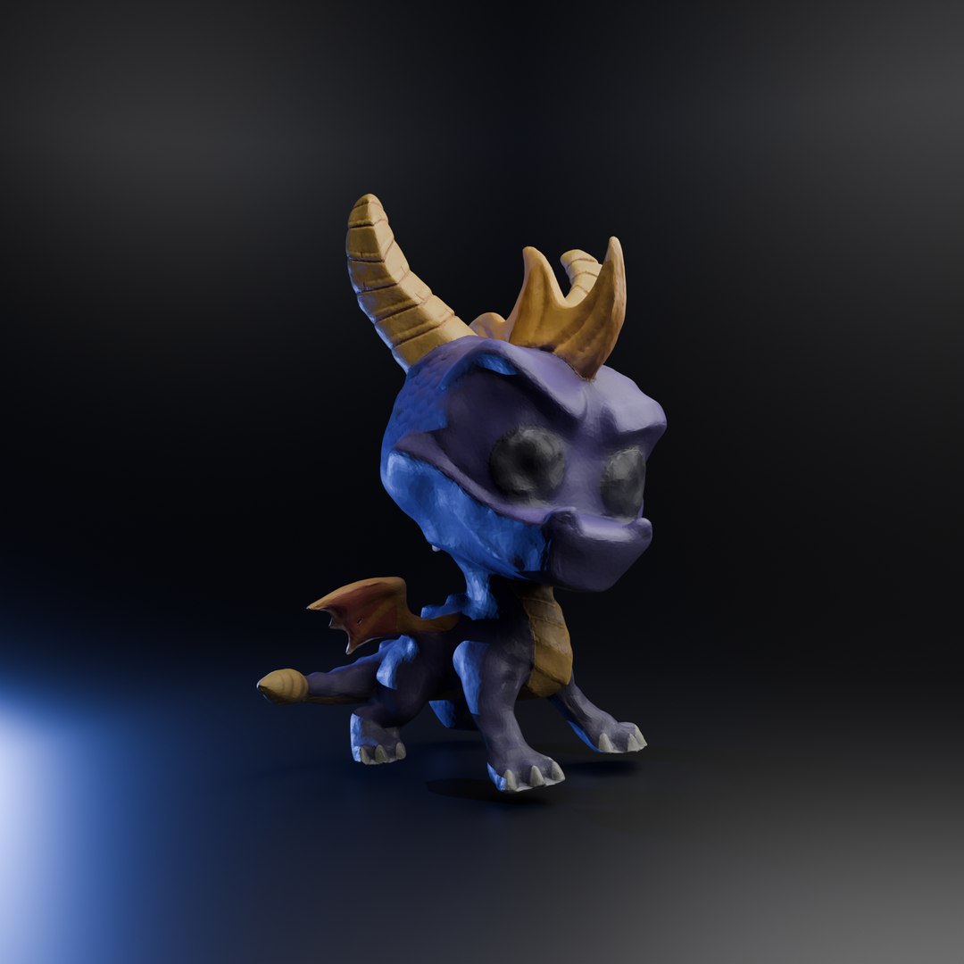 3D Spyro FunkoPop 3D Scan - TurboSquid 2214833