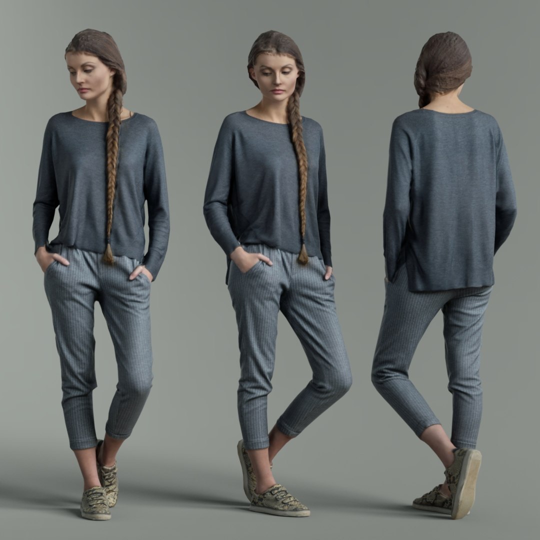 Girl Rendered Human Model - TurboSquid 1245915