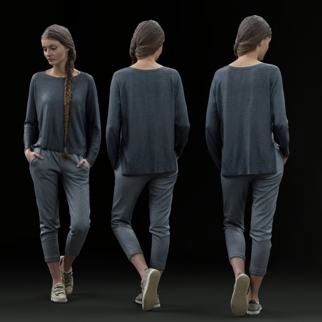 Girl Rendered Human Model - TurboSquid 1245915