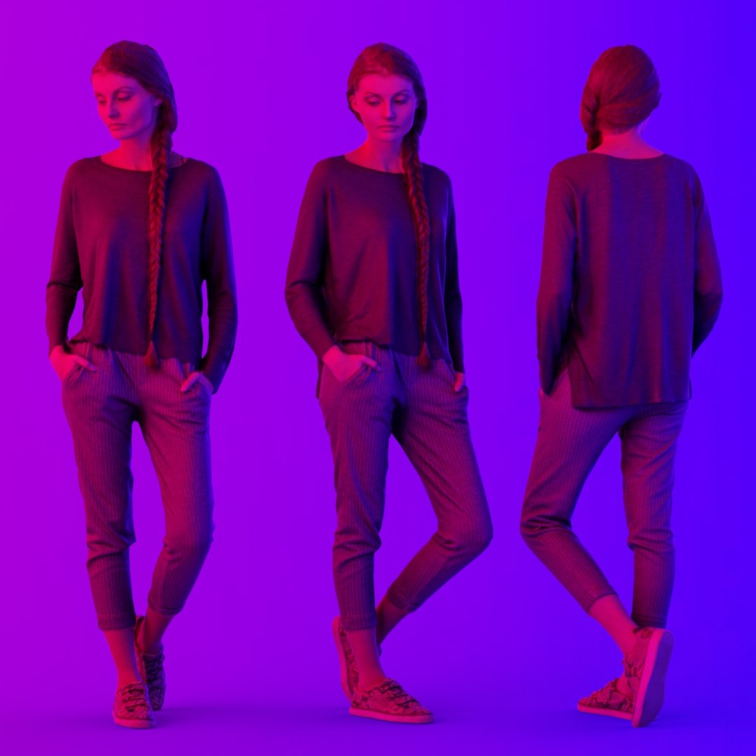 Girl Rendered Human Model - TurboSquid 1245915