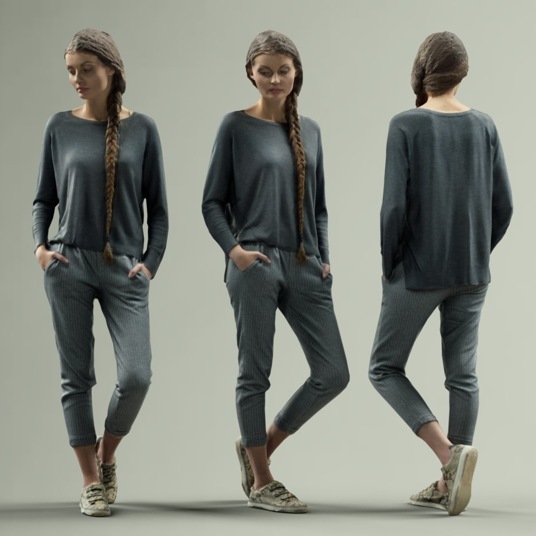 Girl Rendered Human Model - TurboSquid 1245915