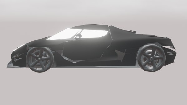 modelo 3d Low-Poly HyperCar - TurboSquid 1996641