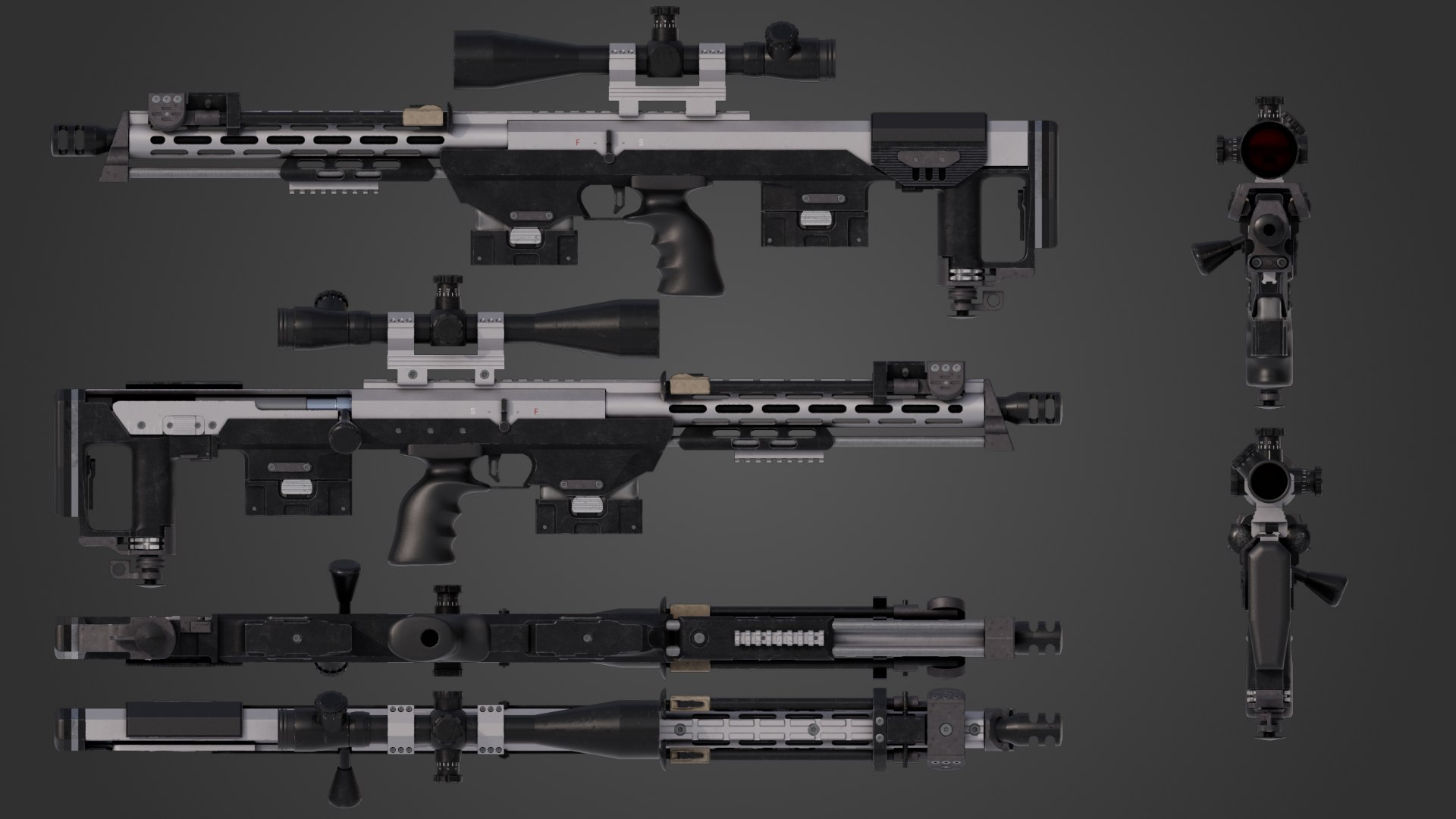 Sniper Rifle DSR-1 3D Model - TurboSquid 1804004